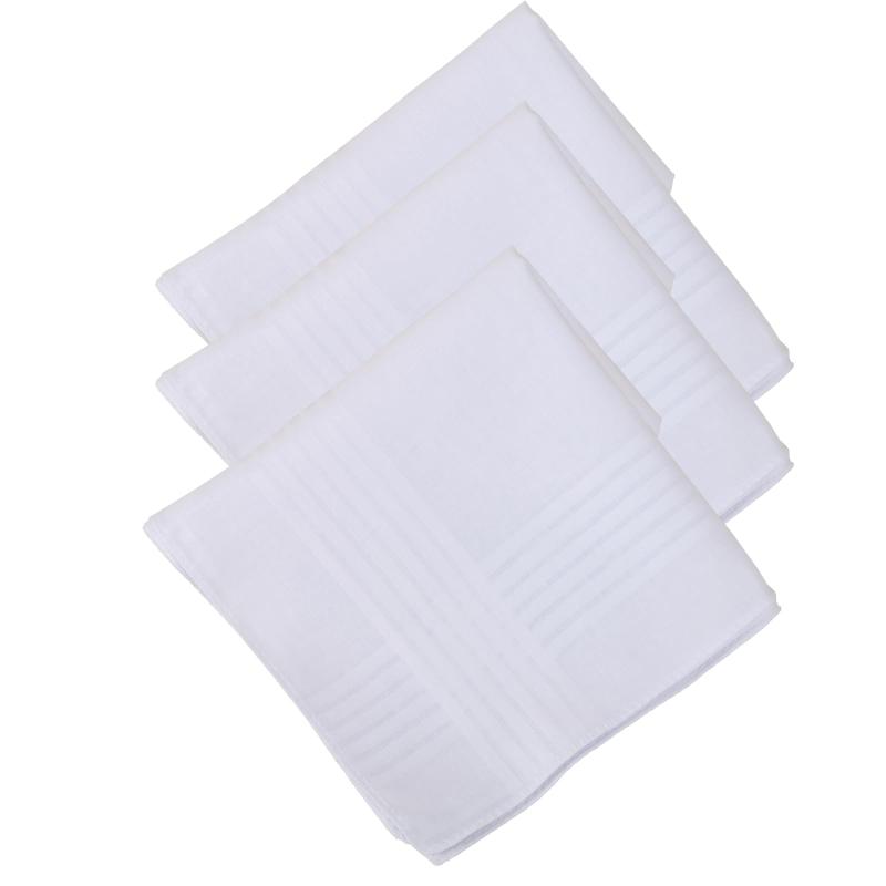 [] 3枚 セット ハンカチ 白 ブライダル 結婚式 メンズ レディース 男女兼用 フォーマルハンカチ 紳士 綿100% 吸水 冠婚葬祭 葬式 通夜 告別式 40×40cm 冠婚葬祭やフォーマルな場に最適高品質な純白のデザインで、シンプルな...