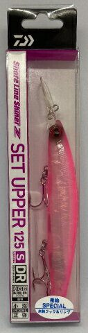 品名：ショアラインシャイナーZ セットアッパー 125S-DR 青物スペシャル カラー：ダブルピンククリアグロー サイズ（mm）：125 標準自重（g）：27.5 最大潜行深度（m）：Max2m over タイプ：スローシンキング 当社テス...