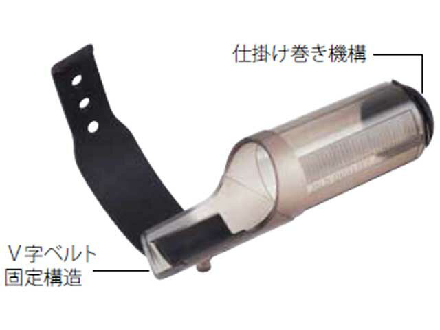 渓流竿、アユ竿、中通し竿などに。V字ベルト固定機構にリニューアル。細径竿に完全対応!!　　　●サイズ：長さ101．8mm　外径23．0mm　　●装着部竿径：16mm以下　　●重量：13．5g　　　●細径の竿でもしっかり止まる、新ベルト固定構...