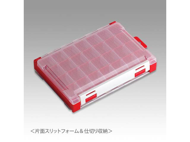3010と同サイズのランガンケース。3010サイズで、両面が収納スペースになっているので収納力は抜群です。仕切りとスリットフォームのコンビタイプ“W-1”は最もランガンに適したケースと言えるでしょう。さらに仕切フォームには、蓋にワームがくっ...