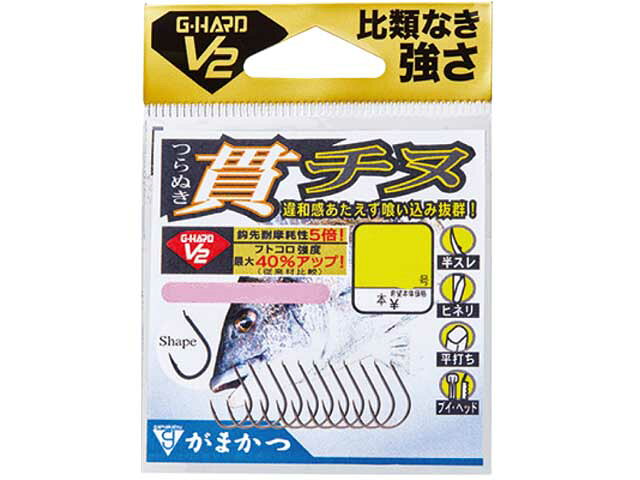細軸軽量設計により、食いの良さ・貫通力ともに抜群！「G-HARDV2」採用により「強度がある細軸鈎」を実現。無光沢で目立ちにくいF-NSBと、エサに馴染みやすいファインピンクの2色の薄膜コーティングを採用。　　※画像はイメージです。カラー、...