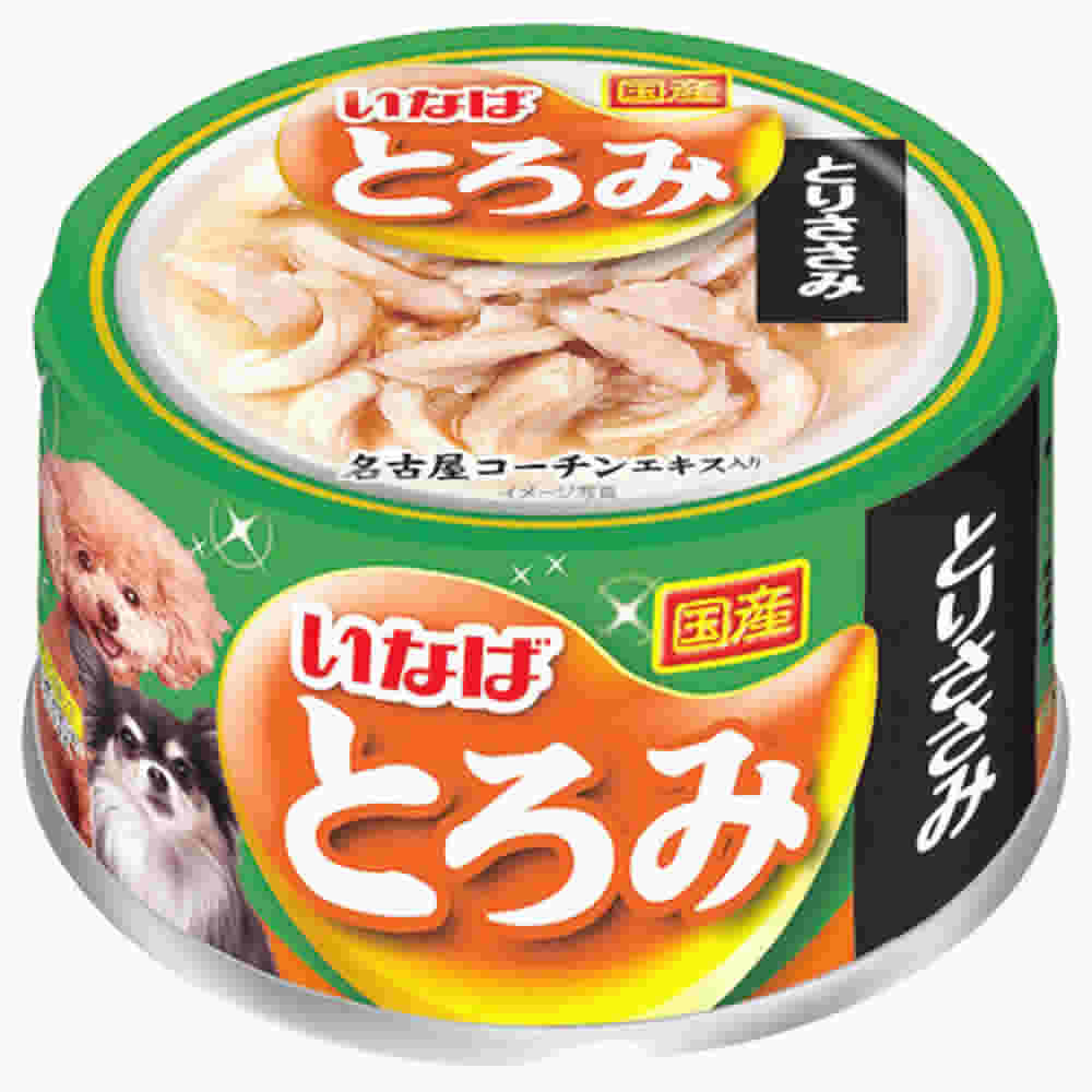 リニューアルに伴いパッケージ・内容等予告なく変更する場合がございます。予めご了承ください。 名　称 いなば　とろみ　とりささみ　80g 内容量 80g 特　徴 ◆名古屋コーチンエキス入りのとろみスープに、とりささみを加えたスープも楽しめるシ...