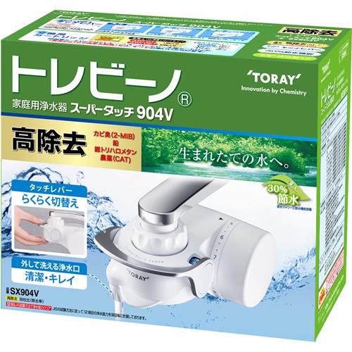 リニューアルに伴いパッケージ・内容等予告なく変更する場合がございます。予めご了承ください。 &nbsp; 商品名称 東レ トレビーノ　蛇口直結型浄水器　SX904V 内容量 1台 特徴 16物質除去●タッチレバーで切替ラクラク●外して洗える...