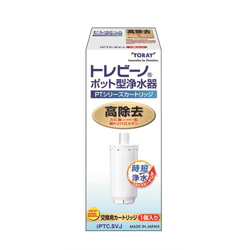 リニューアルに伴いパッケージ・内容等予告なく変更する場合がございます。予めご了承ください。 &nbsp; 商品名称 東レ トレビーノ　交換カートリッジ　PTC．SVJ 内容量 1個 特徴 16物質除去ポット型用交換カートリッジ　 効能／効果...