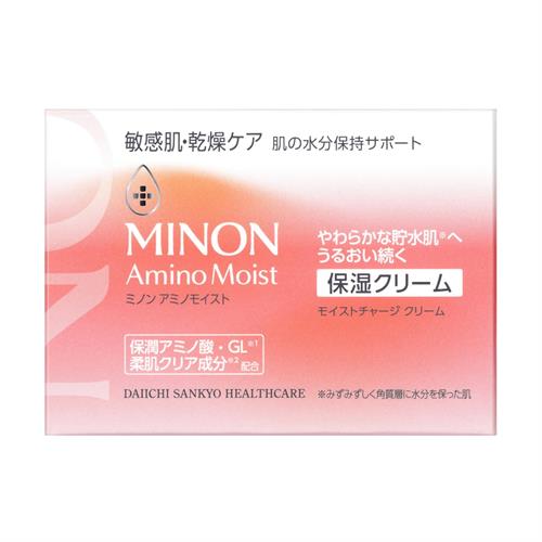 リニューアルに伴いパッケージ・内容等予告なく変更する場合がございます。予めご了承ください。 &nbsp; 商品名称 第一三共 ミノン アミノモイスト モイストチャージ クリーム40g 内容量 40g 特徴 ◆乾燥による小ジワを目立たなくする...