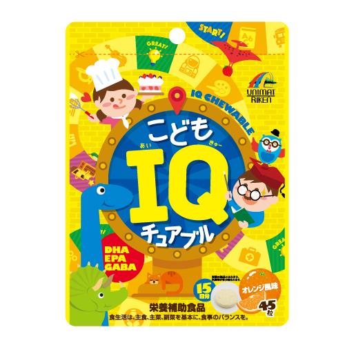 リニューアルに伴いパッケージ・内容等予告なく変更する場合がございます。予めご了承ください。 &nbsp; 商品名称 ユニマットリケン こどもIQチュアブル 内容量 45g(1g&times;45粒) 特徴 ◆DHA、EPA、GABA(ギャバ...