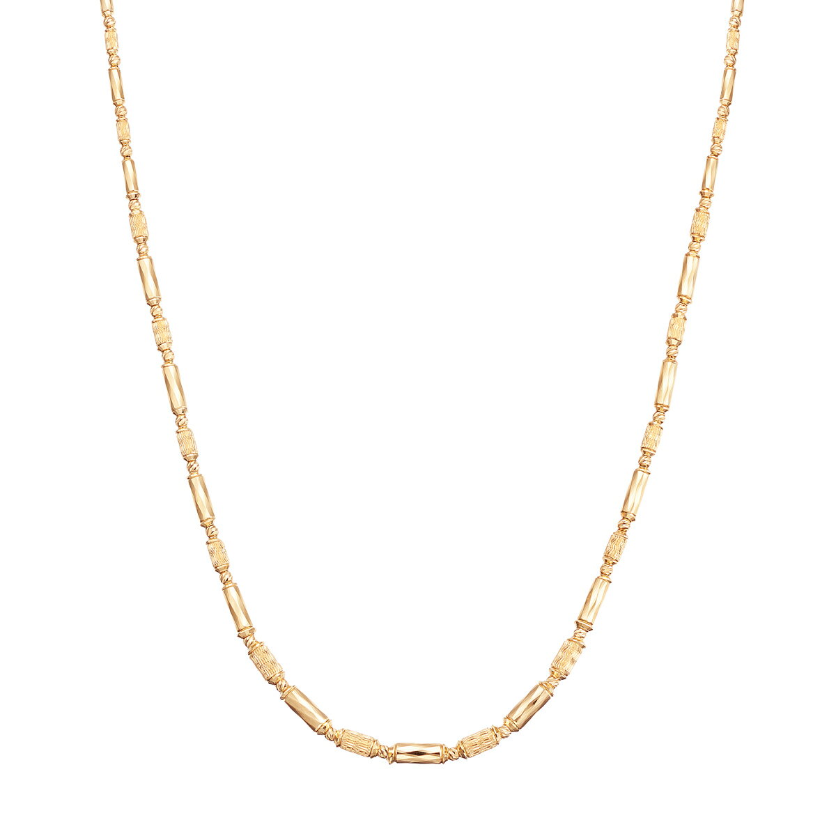 スタイルのアクセントとしてぴったりなロングネックレス。長さ調節が簡単に出来るスライド式のアジャスターを採用しているので、その日の気分で、コーディネートできる万能アイテム。お手持ちのペンダント付きネックレスとのレイヤードもおすすめ。地金素材：...