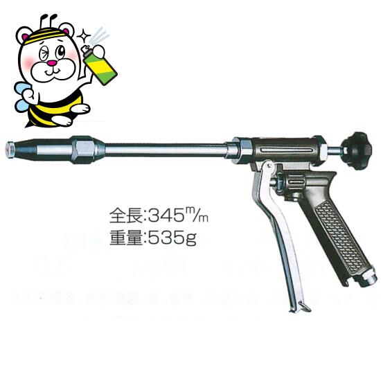 ▼ 製品特徴 片手で操作のできる軽量で使いやすい遠近自在のピストルタイプの中でも、もっとも到達性に優れた高木及び洗浄にも最適なノズルです。 ▼ 商品内容 製品名：ピストル噴口ALD 重量：535g 全長：345m/m 取付ネジ径：G1/4 ...