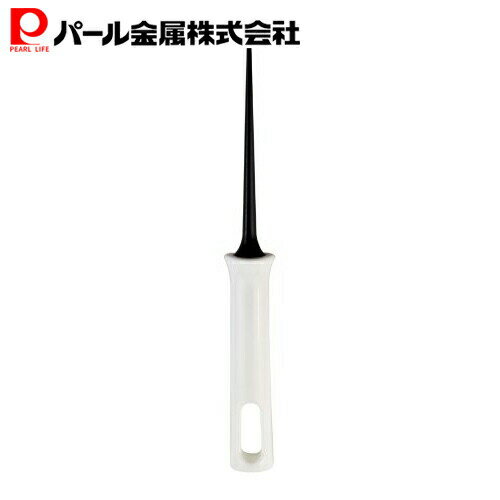 【商品概要】 ふっ素加工をキズ付けないナイロン製のたこ焼き針 卓上に置いても転がりにくい三角形状 食器洗い乾燥機使用可能 【スペック】 サイズ(約):全長180×幅20mm 本体重量(約):14g 材質:ハンドル/ポリプロピレン(耐熱温度1...