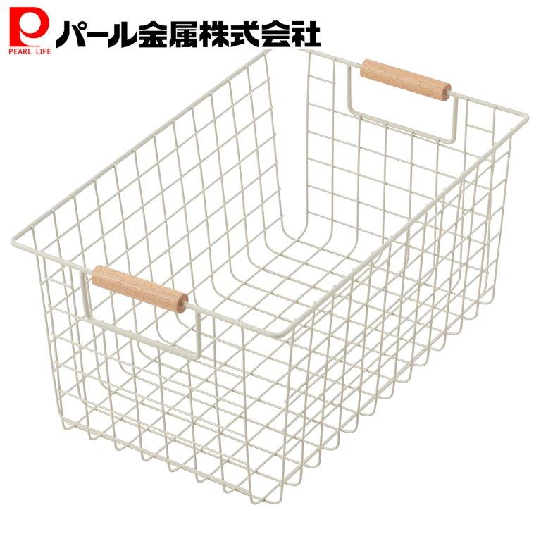【商品概要】 サイズ:Mサイズ|カラー:サンドホワイト サニタリーまわりやキッチンなどで活躍するワイヤーバスケット 用途に合わせてお好きなサイズをお選びください 【スペック】 製品サイズ(約):幅365×奥行235×高さ175mm 材質:本...