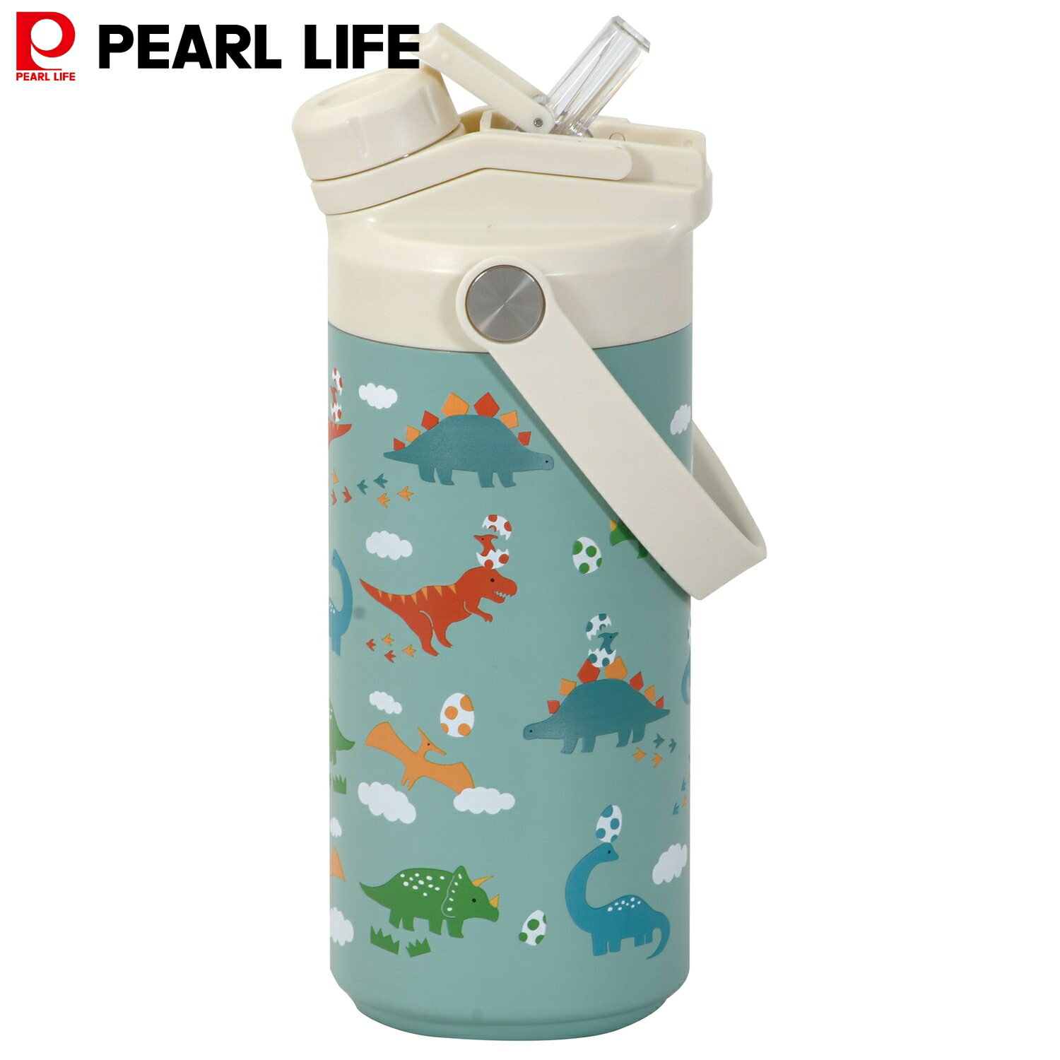 ■商品名 2WAYキッズボトル400(恐竜) ■品番 HC-908 ■商品説明 製品サイズ:(約)幅8.5×奥行9×高さ20cm、実容量/0.4L、保冷効力/14度以下(6時間)製品重量:(約)0.328kg材料の種類:内びん/ステンレス鋼...