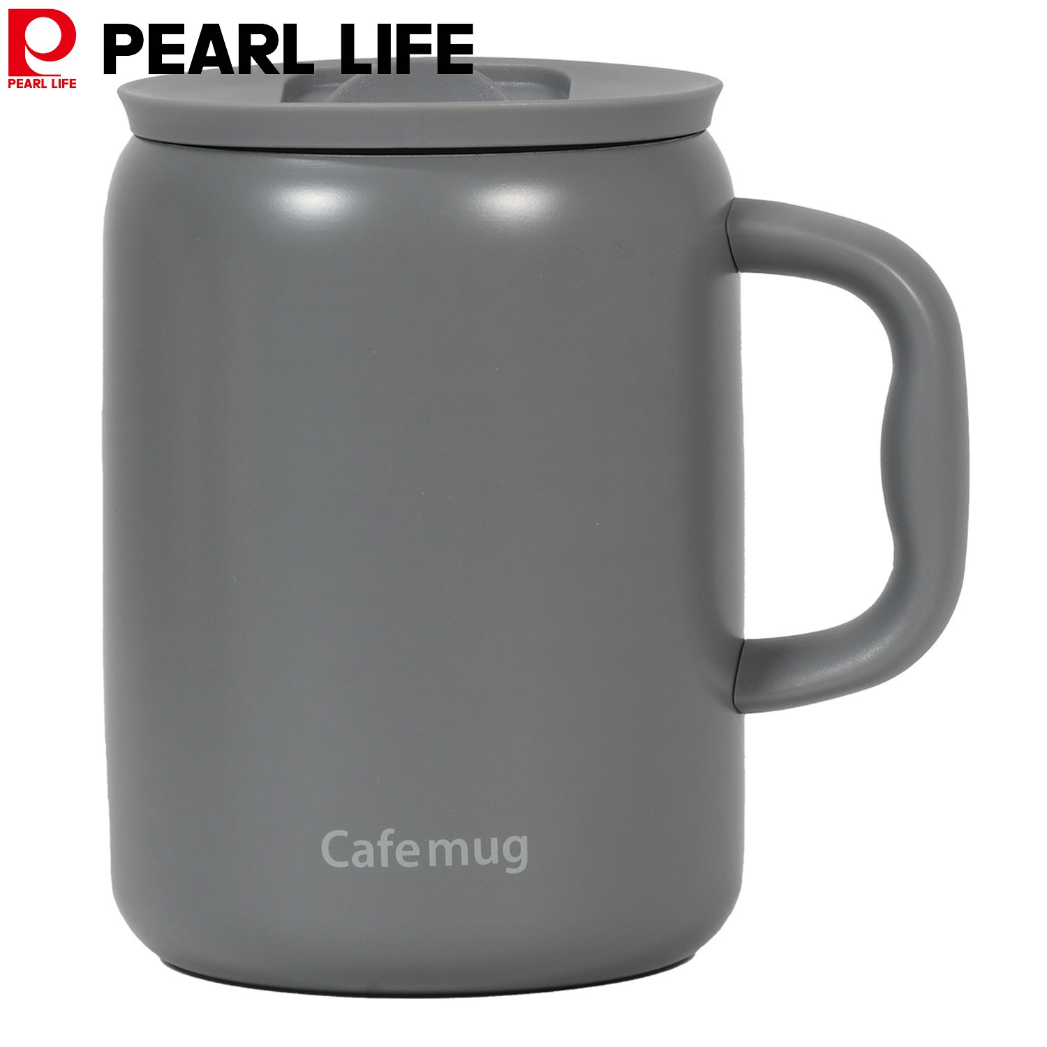 ■商品名 カフェマグ セラミックマグカップ430(グレー) ■品番 HC-1258 ■商品説明 製品サイズ:(約)幅12×奥行9×高さ12cm、実容量/430ml製品重量:(約)0.24kg材料の種類:本体/ステンレス鋼(内面:セラミック塗...