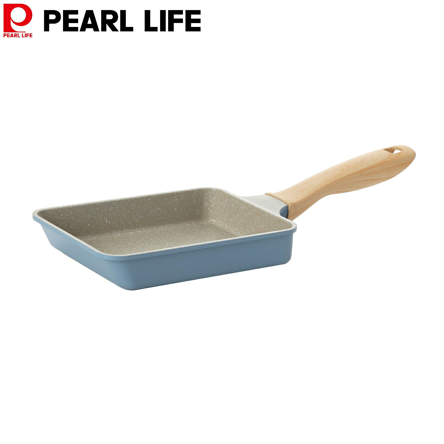 ■商品名 カラーファーム マーブルコート 玉子焼13×18cm(ミスト・ブルー) ■品番 AZ-7567 ■商品説明 製品サイズ:(約)全長35×奥行14×高さ6.5cm、鍋の深さ(約)3cm製品重量:(約)0.28kg素材・材質:本体/ア...