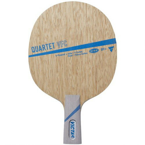 破壊力を搭載した史上最強カルテット ・ラケット厚 5.3mm ・打球感 OFF+ ・木材5枚+Vカーボン2枚+フリースカーボン2枚 DSE技術に抜群の破壊力を誇るVカーボンを搭載することで威力は更に増し、コントロール性能を向上させた。 どん...