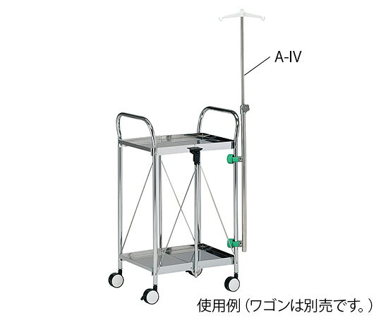 ●全長(mm)：1150〜1700●材質：上部支柱/スチール、ハンガー部/スチール焼き付け塗装（白）、下部支柱/ステンレス(SUS304)●取り付け可能パイプ径：Φ19〜Φ25mm●止め具間の長さ：450mm●※点滴棒のみです ●広告文責：...