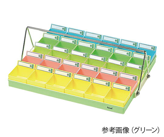 ●トレー色/仕様：イエロー/ハンガーあり●入数：1セット●材質：トレー/ポリスチレン、駒/ポリスチレン●サイズ：350×290×57mm●重量：888g●セット内容：トレー、ネームシール×100枚、駒×30個(グリーン、ピンク、ブルー、イエ...