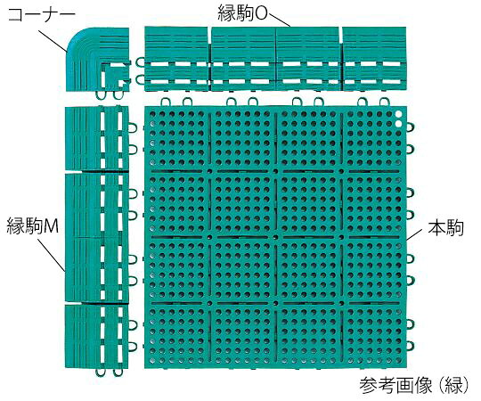 ●タイプ：縁駒M●色：青●材質：PVC（ポリ塩化ビニル）●サイズ：75×150×14mm●重量：77g●防炎性能登録品（番号：E2150301）、静電気防止加工、抗菌防カビ加工 ●広告文責：株式会社コール・ミー　03-3533-9699 ●...
