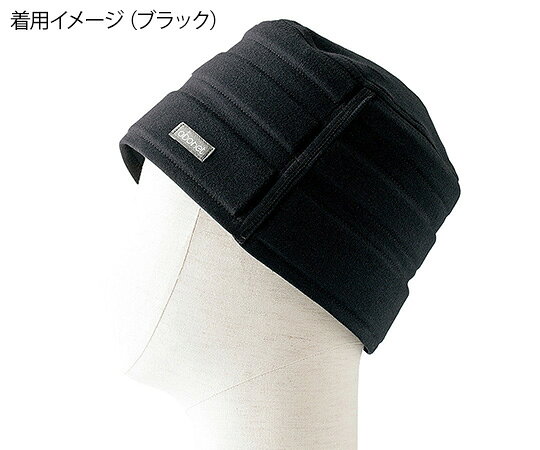 ●サイズ：M●頭囲サイズ（cm）：53〜56●色：ブラック●材質：表地／綿80％・レーヨン20％（キチンキトサン配合）、裏地／綿100％、緩衝材／PORON(R)（高機能ウレタンフォーム）重量：約60g●洗濯方法：洗濯可（手洗い）●乾燥機不...