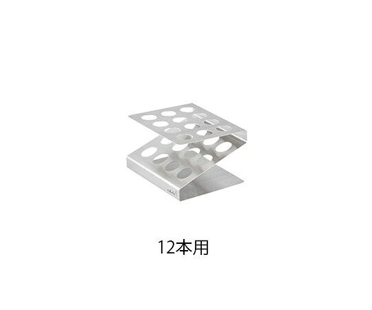 ●12本用●幅×奥行×高さ（mm）：112×87×65●穴径（φmm）：17●材質：本体／ステンレス（SUS304）、脚ゴム／EPDM●適応採血管径：φ13〜16mm ●広告文責：株式会社コール・ミー　03-3533-9699 ●医療機器登...