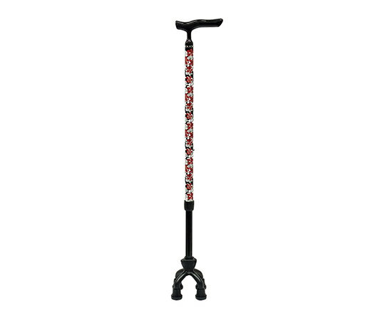 ●色：花柄BK●材質：シャフト／アルミニウム、グリップ／カーボン、ベース／ナイロン樹脂●全長：約625〜880mm（25.5mm間隔・11段階調節）●シャフト先端部径：Φ15mm●重量：約420g ●広告文責：株式会社コール・ミー　03-3...