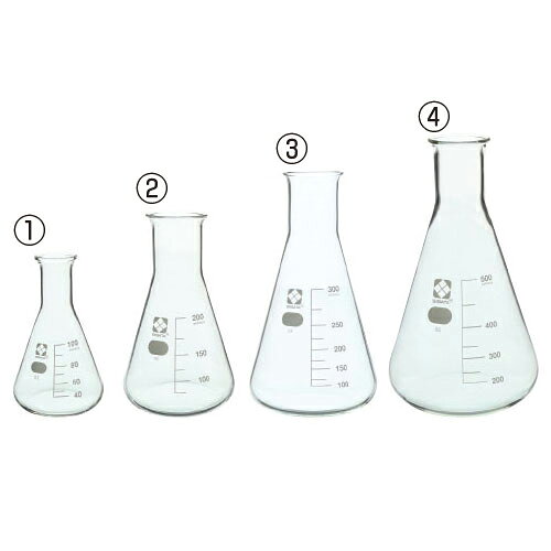 ※個人宅への配送はサイズごとに別途送料がかかります。（2）200ml（φ79×131mm）【スペック】●材質／ホウケイ酸ガラス＜br＞●適合ゴム栓／（1）6号（2）〜（4）11号＜br＞●1目盛／（1）10ml、（2）（3）25ml、（4）...