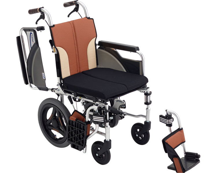 【病院専用商品】 ● とまっティ介助型　多機能　SKT-200B 座幅40　ブルー　D14D13●メーカー名 ミキ●商品説明 ・立ちあがると自動でノンバックブレーキシステムが作動、転倒を未然 に防ぐ車いす。ヒヤリハットで多いブレーキのかけ忘...
