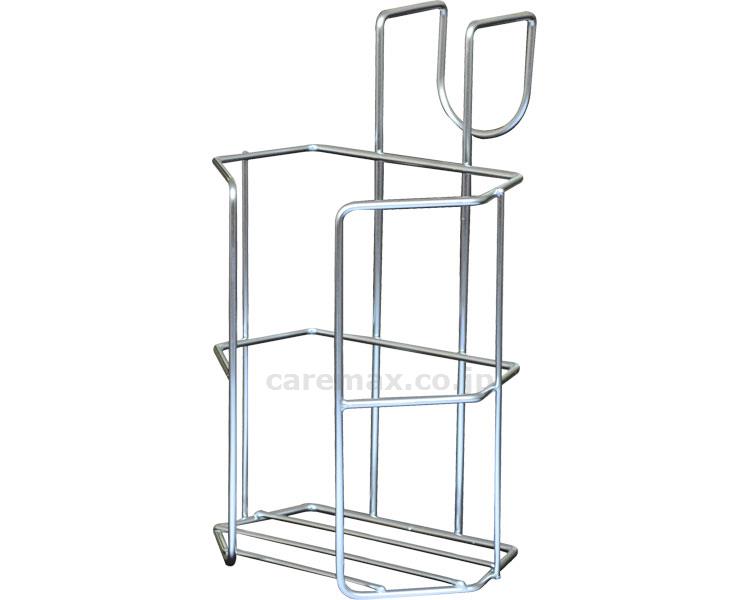 【病院専用商品】 ● 介援隊　尿器受ケ CX-08006●メーカー名 介援隊●商品説明 ・ステンレス製で錆びに強い。尿器だけでなく小物の収納にも。・尿器だけでなく、ベッドガードに掛けてペットボトルやテッシュBOXの収納にも便利で、ベッド周り...