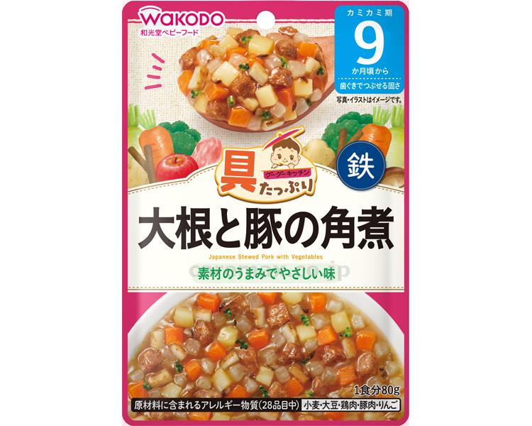 【病院専用商品】 ● 具タップリグーグーキッチン 大根ト豚ノ角煮　80g●メーカー名 アサヒグループ食品●商品説明 ・手作りではあげにくいたんぱく素材を含む、バラエティ豊かな「具」がたっぷり入ったグーグーキッチン！・ふんわりやわらかく練った...