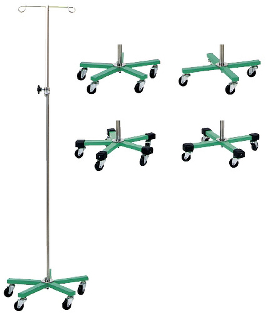 【病院専用商品】マツヨシカラーガートル台（4脚）緑 MY-165GN-B(クッションツキ)品番 01-4825-01--1入り 医療機器対象外 処置 点滴処置 ●コード番号　00230034 定価\20500 JAN 45358470076...