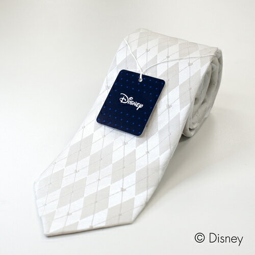 結婚式などにピッタリのフォーマルネクタイ。 アーガイルチェックに、ミッキーのシルエットがデザインされたネクタイ。 ミッキーの可愛らしい顔のシルエット（三つ丸）は、ネクタイに良く合います。 特別な日をミッキーと共に、喜びあいましょう。 サイズ...