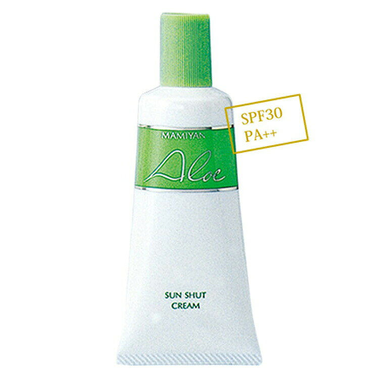 アロエ サンシャットベースクリーム 65g SPF30 PA++■　商品説明アロエの油性成分は、何百回と塗っても肌に余分なベトツキが残りません。 古代エジプト時代から美容に使われていたアロエ抽出液。究極の保湿油性成分がアロエには隠されていた...