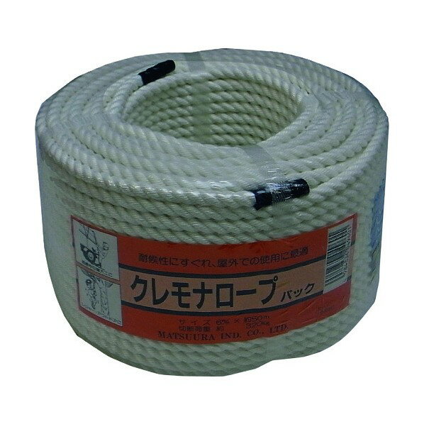 特徴 ■特徴 ロープの代表的素材で信頼度と認知度があります。 ■用途 トラック荷締めや荷役作業・作業補助ロープに。 ■仕様 クレモナS作業ロープ ■材質 クレモナS（クラレビニロン60％＋ポエステル40％混紡品） ■注意点 使用荷重目安は、...