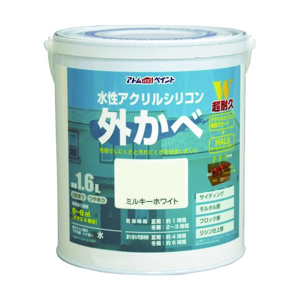 特徴 ●汚れがつきにくく、ついた汚れも落としやすいアクリルシリコン樹脂塗料。 ●HALS(紫外線劣化防止剤)配合で色褪せにも強い。 ●商品サイズ(約):D145×W145×H165mm ●商品重量(約):2300g ●【属性・仕上がり感・塗...