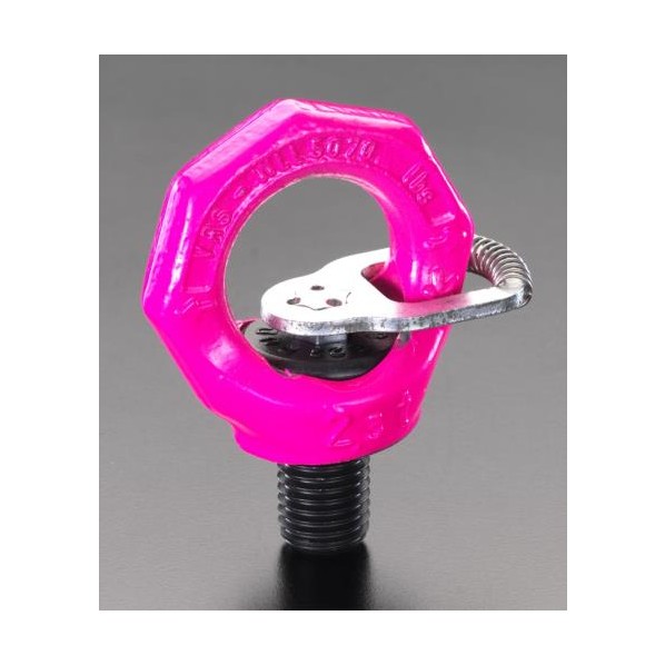 特徴 ●メーカー:ルッドリフティングジャパン(RUD) ●型番:VRS-F-M24 ●サイズK:90mm ●サイズD:48mm ●サイズC:19mm ●ねじ径:M24×36 ●使用荷重:3.2t ●温度により色変化する特殊ピンクパウダー塗装...