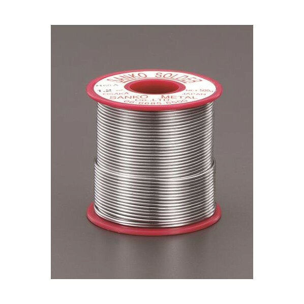 特徴 ●フラックス入り ●錫/鉛(%)…60/40 ●線径(mm)…1.2 ●巻(g)…200 仕様 サイズ 1.2mm/200g EA311CB2