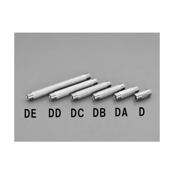 特徴 ●ねじ径:R2” ●全長:125mm ●使用温度:220℃ ●最高圧力:2MPa ●材質:SUS304(SUS304TP) ●コード品番:EA469DC-20A EA469DC20A