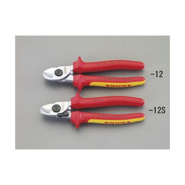 特徴 ●メーカー…KNIPEX（クニヘ゜ックス） ●型番…9526165 ●全長…165mm ●切断能力…φ15mm(50mm2) ●ハンドル…コンフォート(1000V絶縁) ●仕上げ…クロムメッキ ●仕様…スプリング付 ●重量…275g ...
