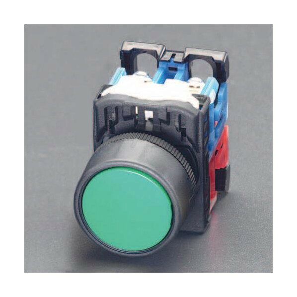 特徴 ●富士電機 ●型式…AR22FOR-11 ●サイズ…30×98.5×44mm ●定格…AC/DC 600V 10A ●材質…本体:ポリカーボネイト ●色…緑 ●接点…1a1b ●動作方式…モメンタリ形 ●動作方式（オルタネイトとモメン...