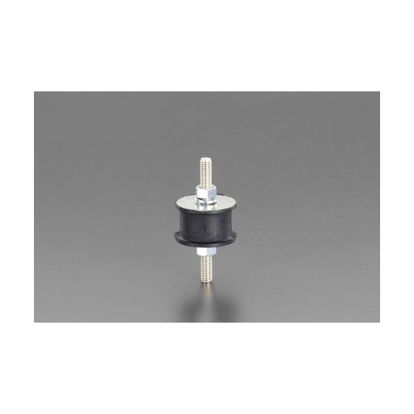 特徴 ●ゴム材質…天然ゴム ●六角ナット、スプリングワッシャー2個付 ●高さ…25mm ●ねじサイズ…M8×25mm ●下方向支持荷重…930N ●下方向ばね定数…340N/mm EA949HS23
