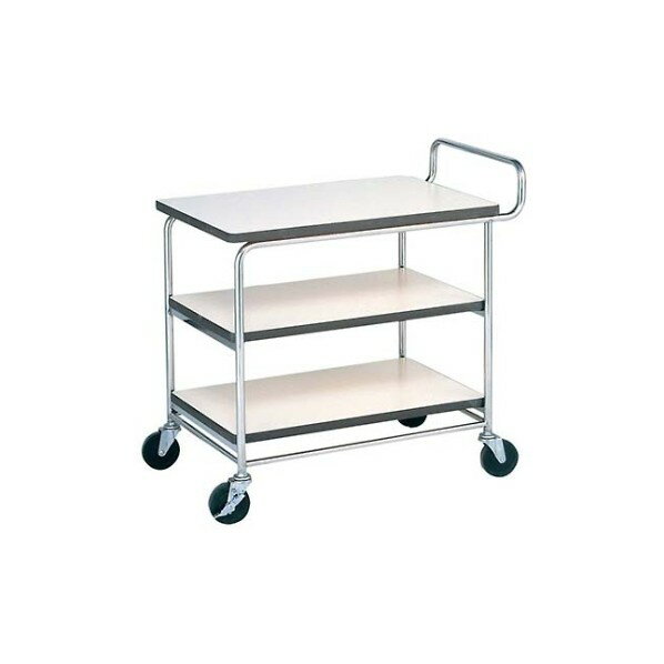 特徴 ■特徴 ●キャスター：自在×4・1輪ストッパー付 ●静かで軽い「サイレントタイプ」キャスター ■仕様 ●外寸1：830×500×H810 ●外寸2：キャスター／φ100 ●材質1：ステンレスパイプ ●材質2：棚板：デコラ合板 仕様 入...