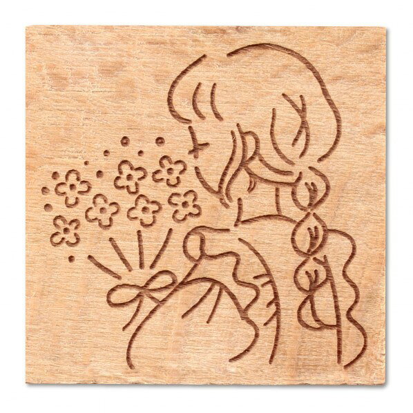 特徴 ●キャッチコピー:花と女の子の優しい時間 大人かわいいスタンプ ●商品説明:花束を抱えた女の子の横顔が描かれた木製スタンプです。 お手紙や贈り物の装飾にぴったり。 30×30mmの使いやすいサイズで、メモや日記、カレンダーにもおすすめ...