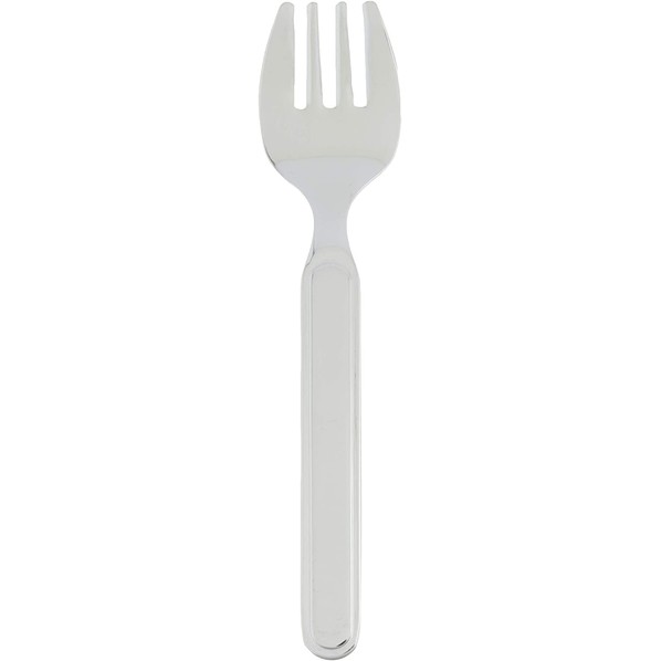 商品画像はイメージ画像です。実際とは異なる場合がございます。 特徴 ■特徴 2~4歳児用 一人で食べる訓練をはじめる時期に最適です。 ■仕様 形状名：お子様フォーク 重量(g)：24 材質：18-8ステンレススチール 仕様 重量 25g 入...