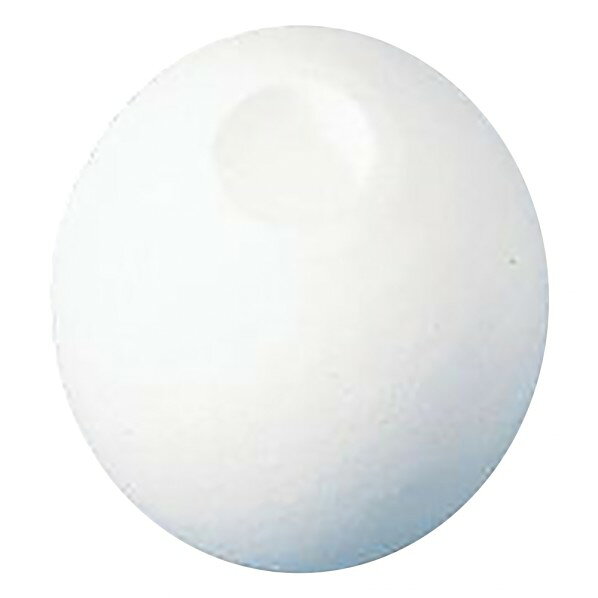 特徴 特徴: ●PTFE100％を特殊成形した製品ですので、耐薬品性に優れています。 ●チューブに差し込んでエアレーションすることができます。 仕様: ●ボール直径(φmm):10 ●さし込み穴径(φmm):6 ●入数:1個 ●材質:PTF...