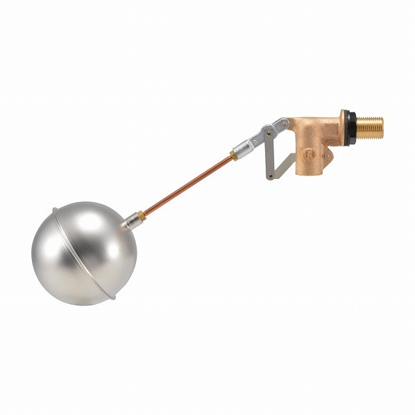 特徴 ●最高使用圧力:0.75MPa。 ●最高使用温度:80℃。 ●電食（異種金属接触腐食）を防ぐため、銅製のアームを使用しています。 。 ●浮玉の品番:0630-115×W1/4 ●材質:青銅、銅、SUS316 仕様 入数 1個 6609...