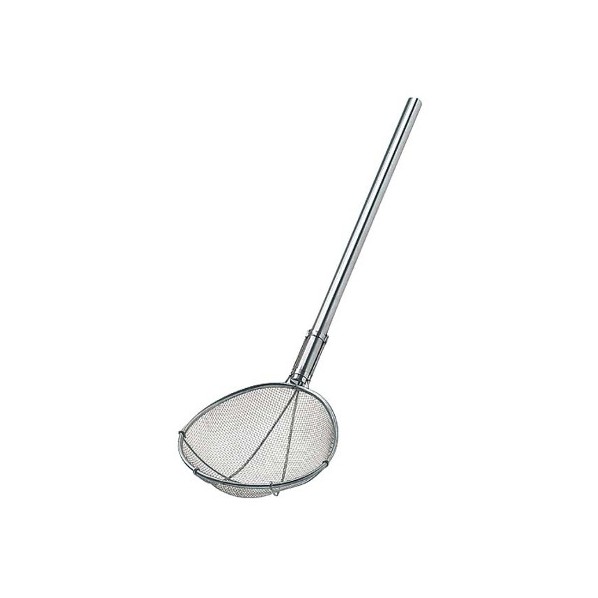 特徴 ■特徴 ●6.5メッシュ ■仕様 ●すくい網 ●外寸1（mm）：網：280×250 ●外寸2（mm）：柄：630 ●重量：790g ●材質1：18-8ステンレス 仕様 サイズ 特大 入数 1点 63713004