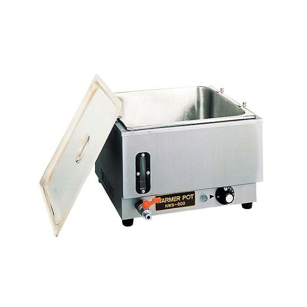 特徴 ■特徴 ●空炊き防止装置付(バイメタル110℃・水位計付) ●収容ホテルパン2／3×1 ■仕様 ●外寸：422×350×H250mm ●容量：13.2L×1 ●温度調節：30〜90℃ サーモ可変式 ●消費電力：850W ●電源：単相1...