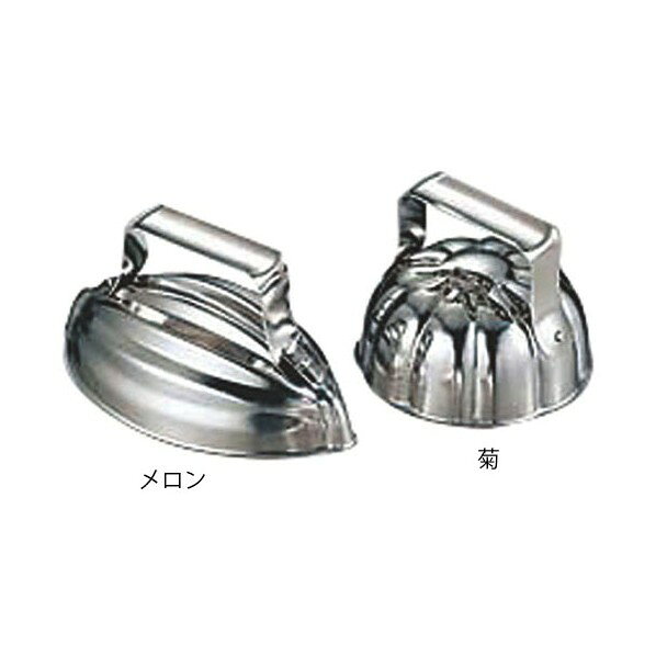 特徴 ■仕様 ●出来上がり寸法：φ101×H52mm ●容量：280cc ●材質：メロン・菊：18-0ステンレス うさぎ：18-8ステンレス ●コード番号：04-0441-0502 仕様 入数 1点 62822609