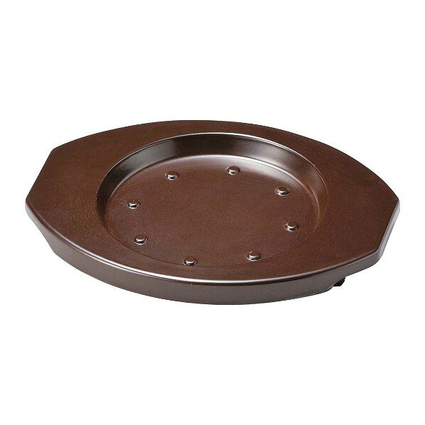 特徴 ■仕様 ●台 ●色：ブラウン ●外寸1（mm）：180×235×H22 ●外寸2（mm）：底内径：φ130 ●材質1：ポリプロピレン ●洗浄機：○ ●耐熱温度：200℃ 仕様 入数 1点 63720427