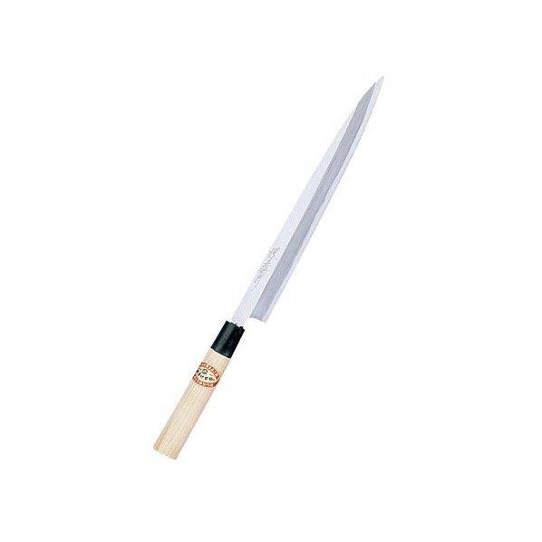 特徴 ■特徴 ●安来の黄鋼を使用した、普及タイプの和庖丁。 ●片刃 ●背厚：3.8mm ■仕様 ●全長：305mm ●重量（g）：160 ●板厚厚み（mm）：背3.8 ●材質：白鋼 ●刃渡り：18cm 仕様 入数 1点 63711513