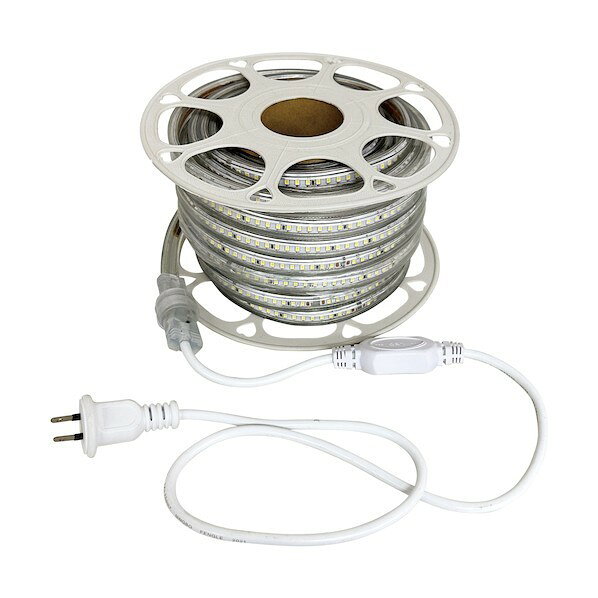 特徴 照明装置の概念を変えるLEDロープライトとは1m幅に2835のLEDチップを144個採用し、長さ20mを一気に照らす照明装置です。 1mあたりの照度は約1000lm以上ありますので10WのLED照明を横に20個点灯した明るさと同等にな...